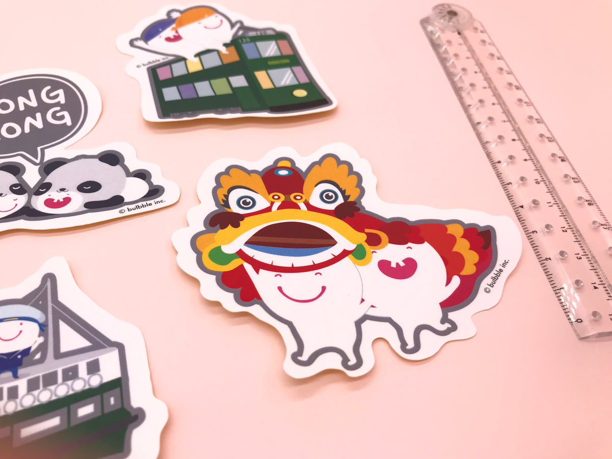 Hong Kong Sticker Set (6 Designs) • 香港貼紙系列套裝 (一套6款) – Little Kozzi 📚